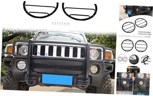 Front Fog Light Lamp Frame Trim Cover fit for Hummer H3 2005-2009,Lamp ...