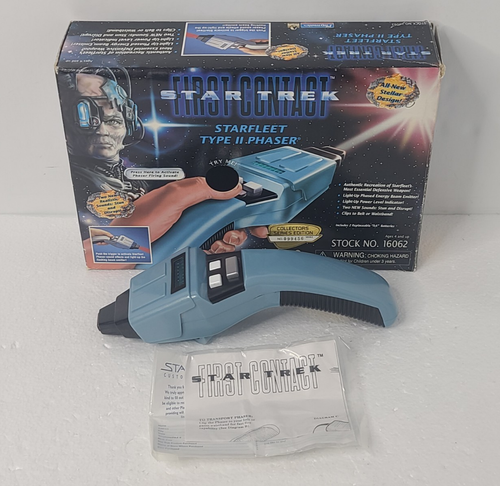 1996 Playmates Star Trek First Contact Starfleet Type II Phaser Tested ...