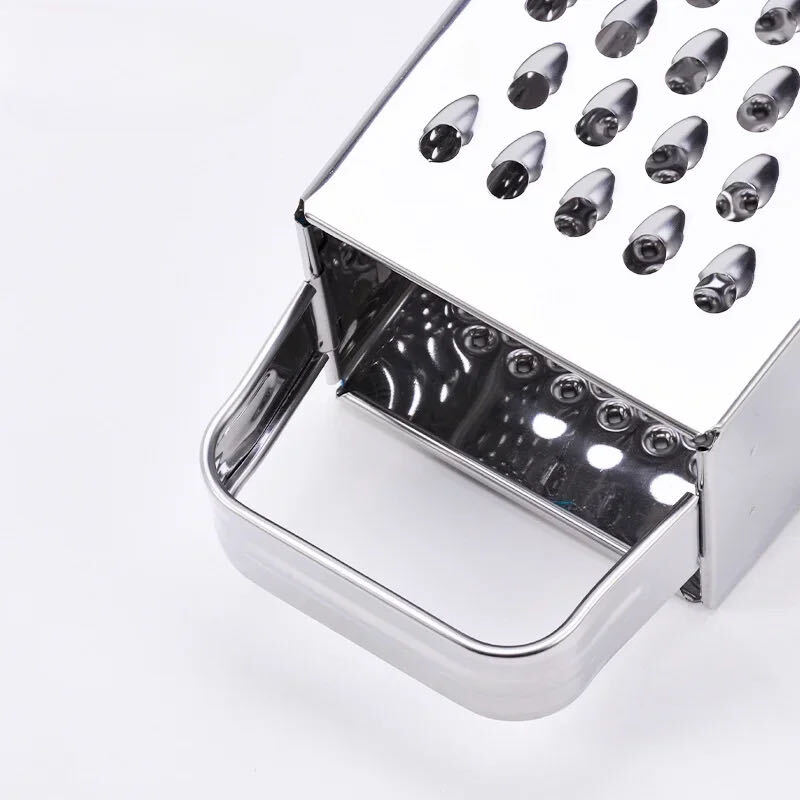 Kitchen Stainless Steel 4-Sided Box Food Grater Vegetable Cheese Slicer ...