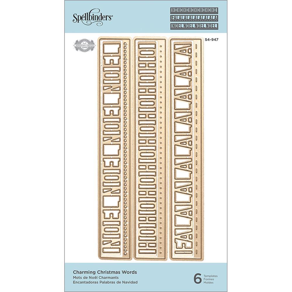 Spellbinders Designer Series Die ~ CHARMING CHRISTMAS WORDS ~ S4-947 ...