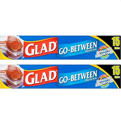 2 Pack Glad Go-Between Freezer Film, 15 Metre Length Free Fast Shipping ...