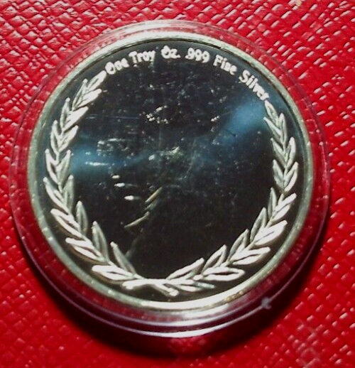 Ted Williams-Great Slugger Round-Crown Mint 1 Troy oz.999 Fine Silver ...