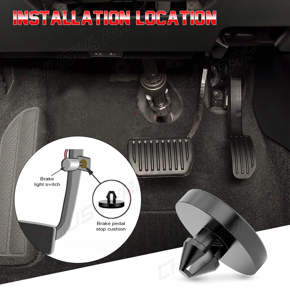 Car Brake Pedal Pad Brake Lights Switch Stopper Brake Switch Pad ...