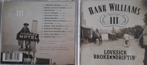 HANK WILLIAMS III LOVESICK +++++CD GUITARISTE COUNTRY FOLK ...