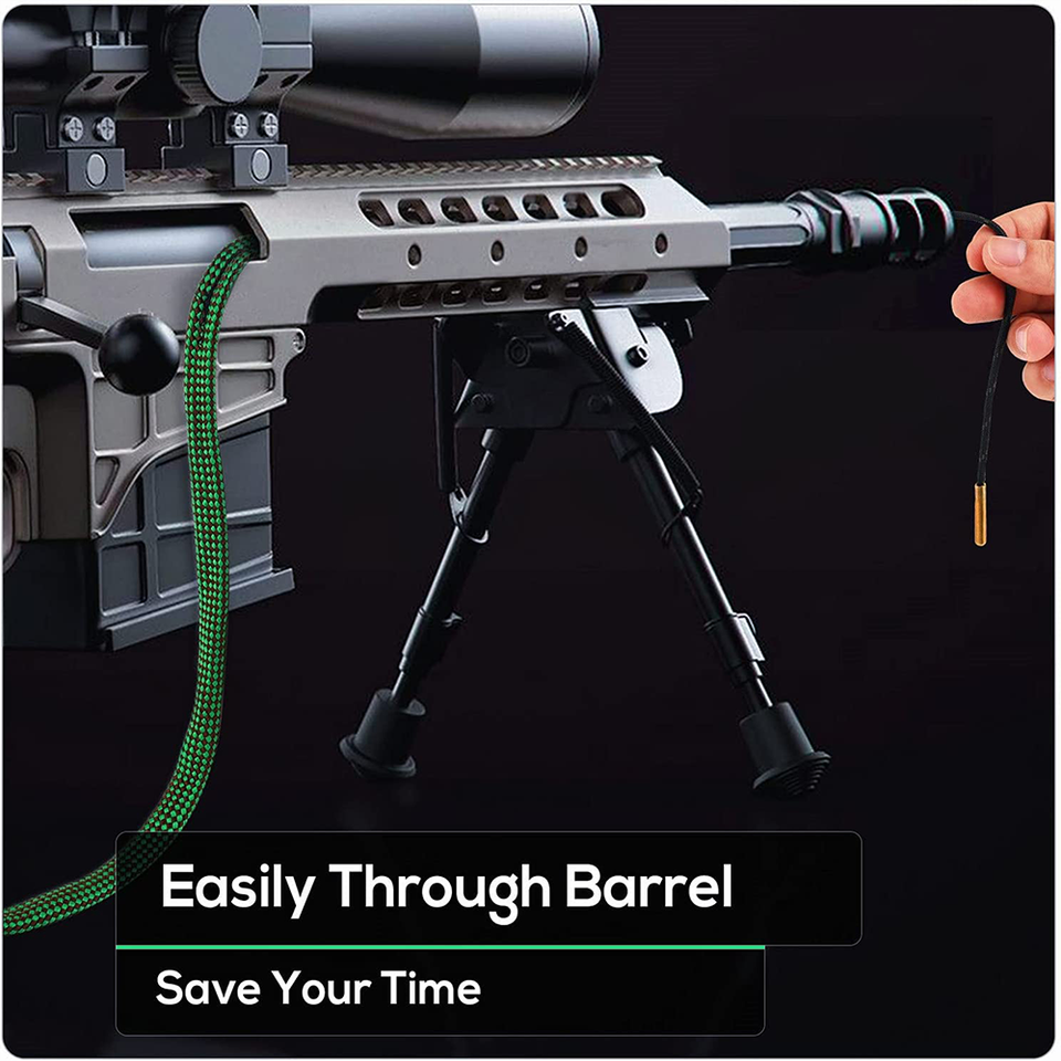 Bore Rope Gun Snake Barrel Cleaners .22 thru .45 & 12 20 Ga Rifle ...