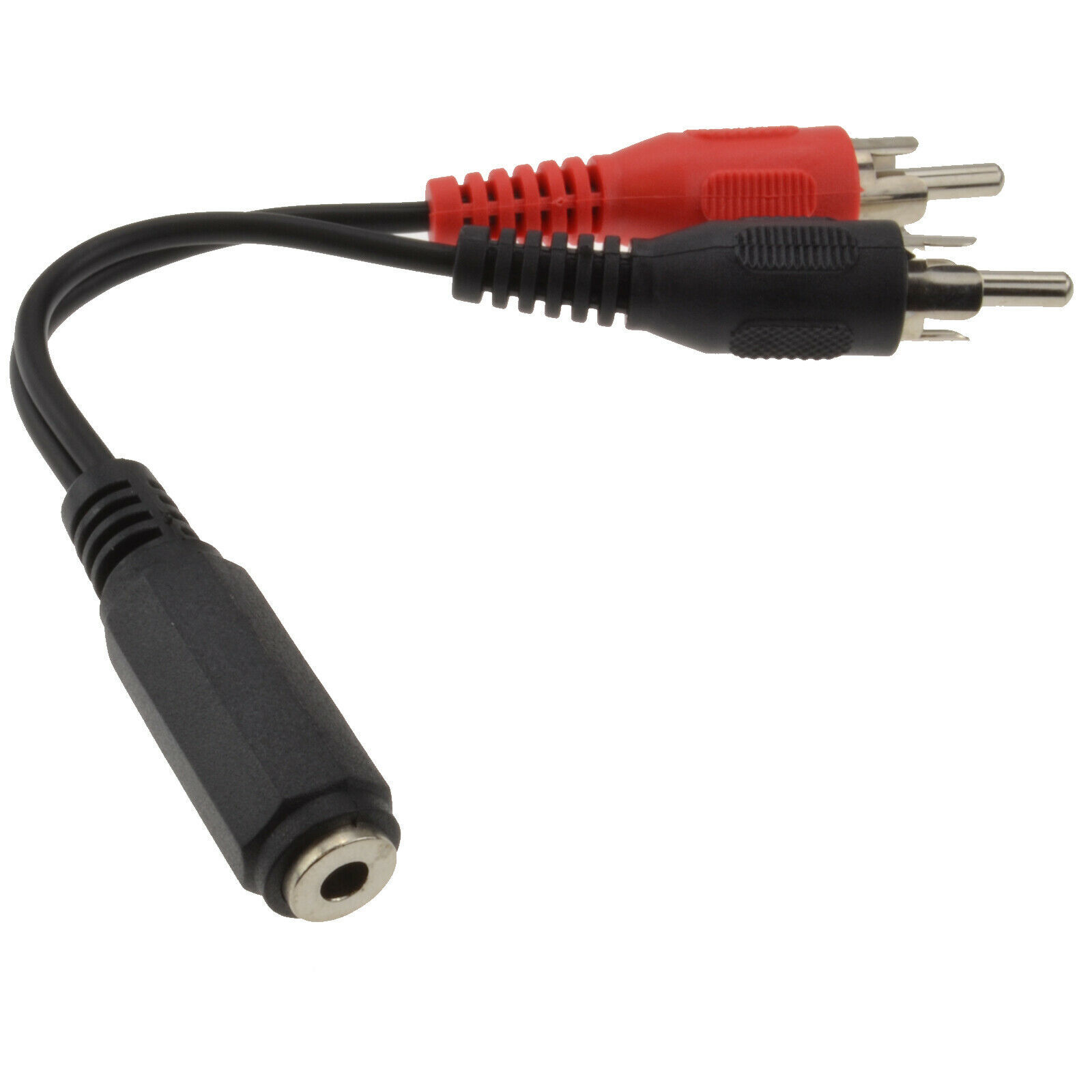 3.5mm 3.5 Jack Socket to 2 Phono RCA Adapter Cable Lead | eBay