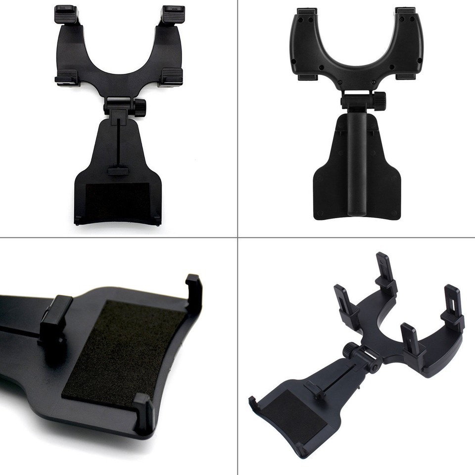 Auto Car Rearview Mirror Mount Stand Holder Cradle For Cell Phone GPS ...