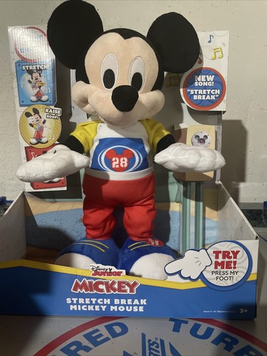 Disney Junior 17" Mickey Mouse Funhouse Stretch Break Dancing Plush ...