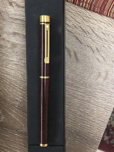 NOS 1978 Sheaffer Targa Red Ronce Marble Classic 14 K Fountain Pen | eBay