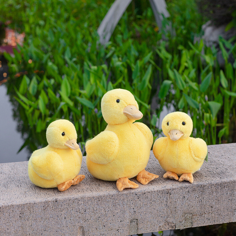 Fluffy Duck Stuffed Animal Cartoonish Toy Perfect Gift For Birthdays ...
