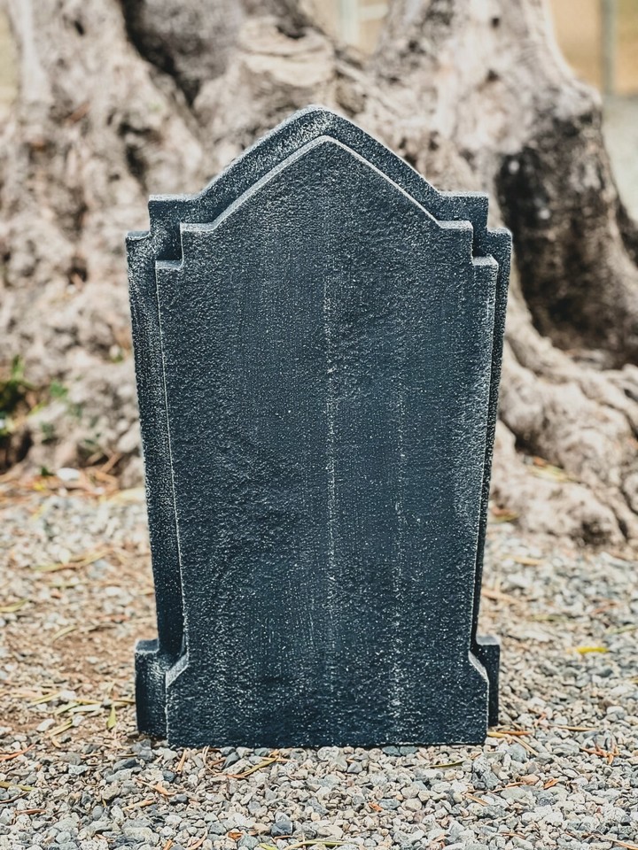E- Faux Finished Blank Realistic Tombstone Gravestone DIY Paint, Carve ...