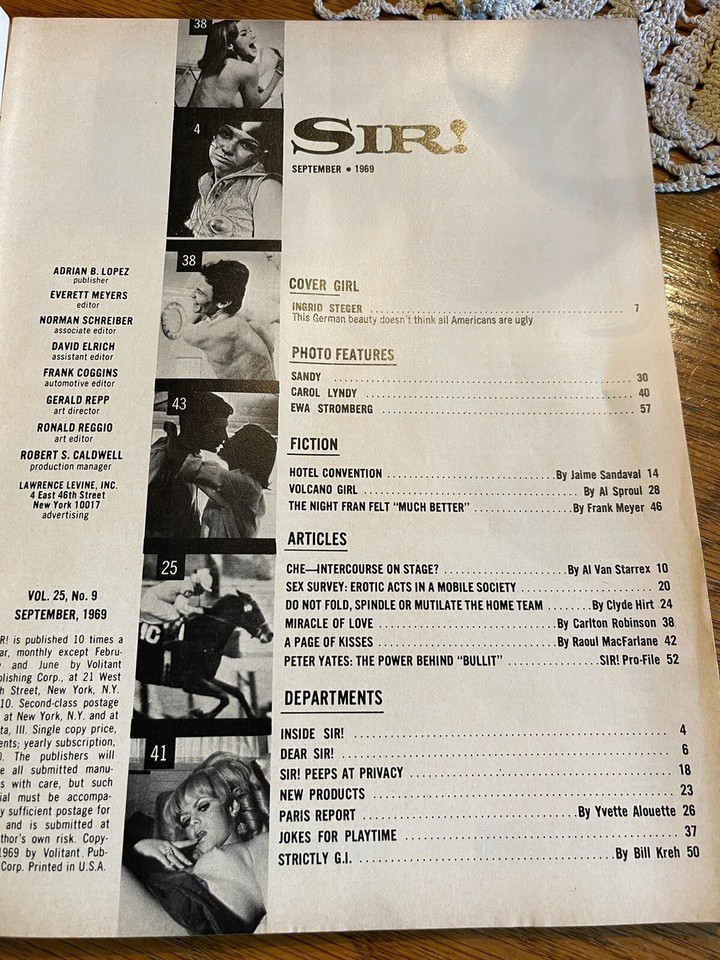 1969 SIR Magazine September | eBay