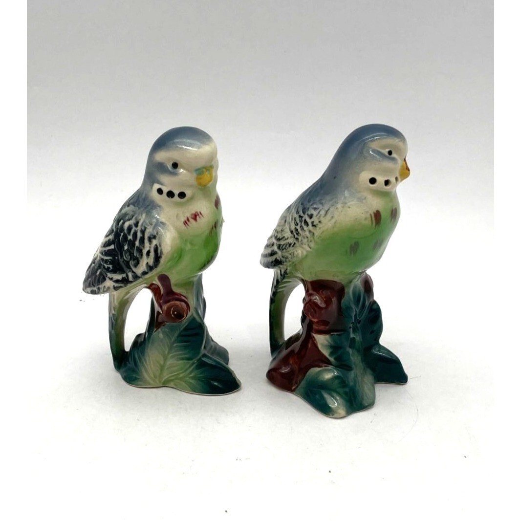 Rare Vtg. Porcelain Parrot/Parakeet Salt & Pepper Shakers Made in Japan ...