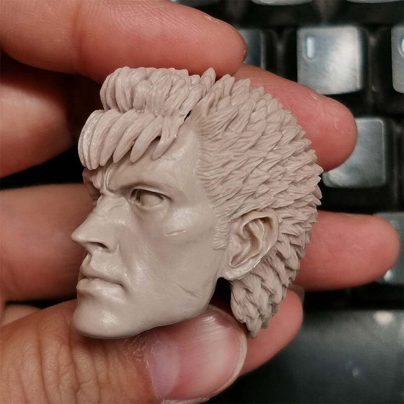 1/6 Scale The Berserk Warrior Guts Head Sculpt Unpainted Fit 12" Figure ...