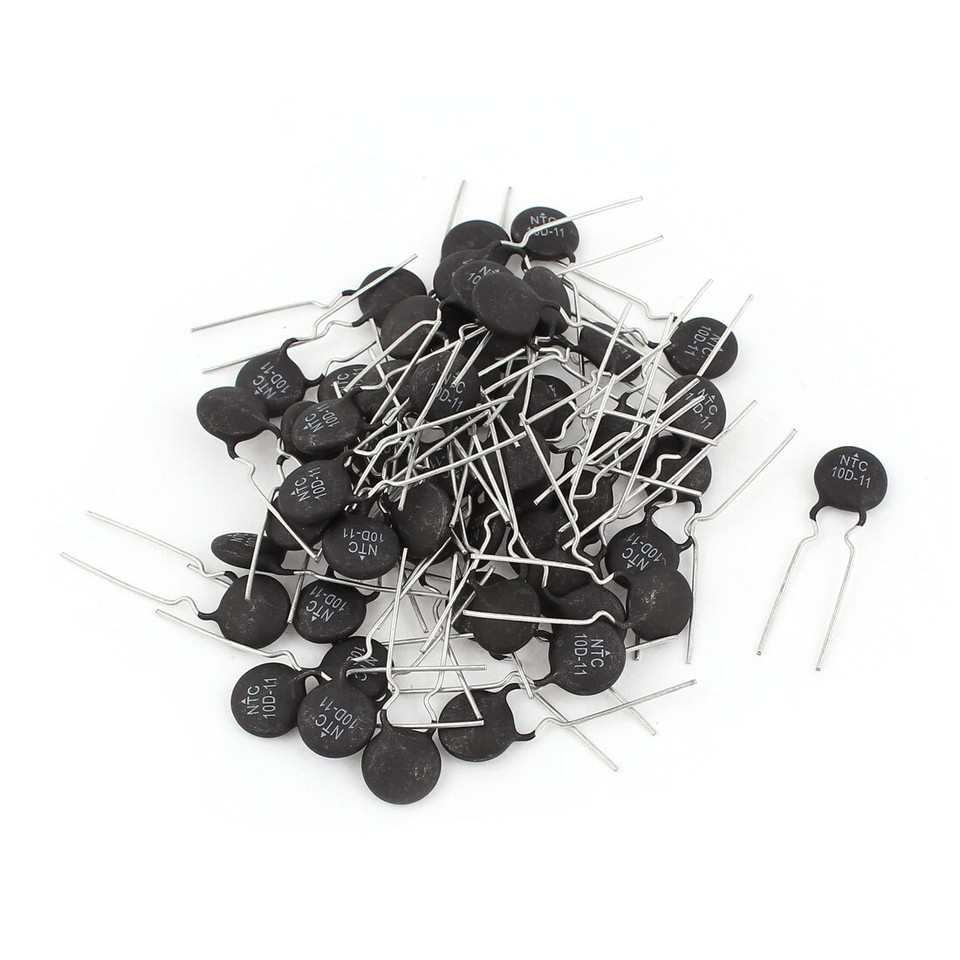 50pcs 10 Ohm 3A Surge Current Limiting Power NTC Thermistors 10D-11 | eBay