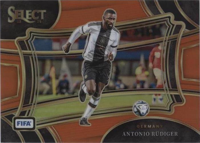 2023-24 Panini Select FIFA - Field Level Antonio Rudiger #236 Orange ...