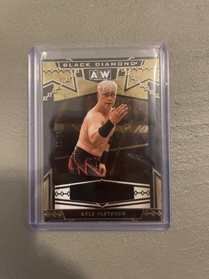 Protostar Kyle Fletcher 2024 Upper Deck Black Diamond AEW #98 Relic ...