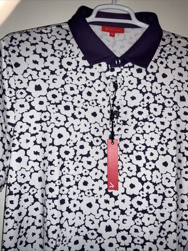 REDVANLY GOLF PERFORMANCE SAYLES POLO SHIRT DARK PURPLE LOGANBERRY XL ...