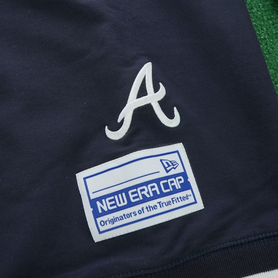 Atlanta Braves New Era Men Navy Blue Team Color Logo Select Crewneck ...