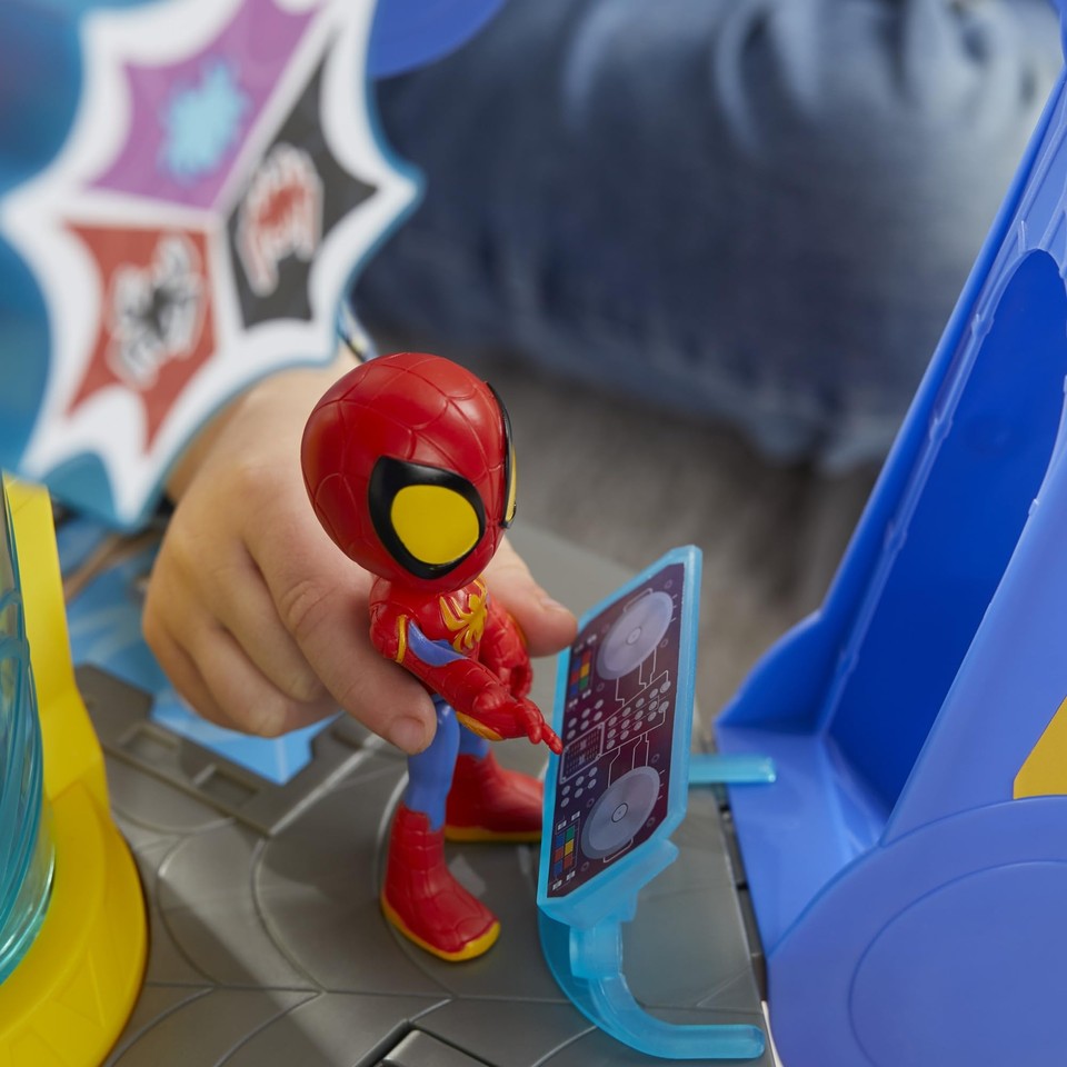 Spidey and His Amazing Friends Web-Spinners Web-Quarters Kids Playset ...