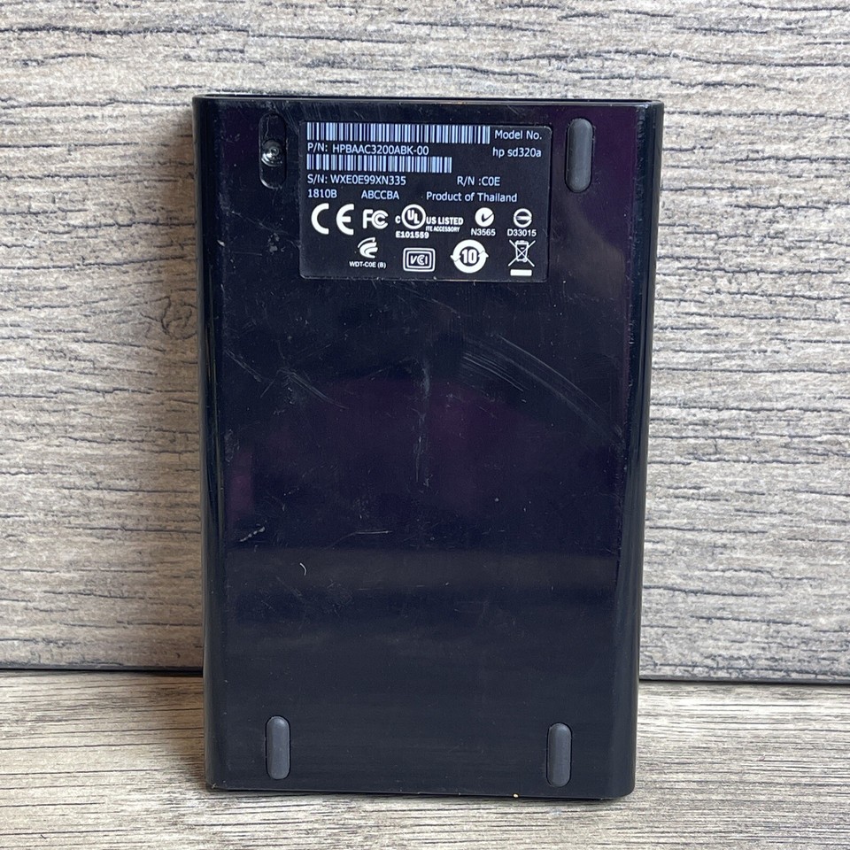 HP SimpleSave SD320A Black 320GB USB 2.0 Portable 2.5-inch External ...
