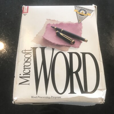 VINTAGE Microsoft Word for Mac Program 1993 Software and Manuals ...