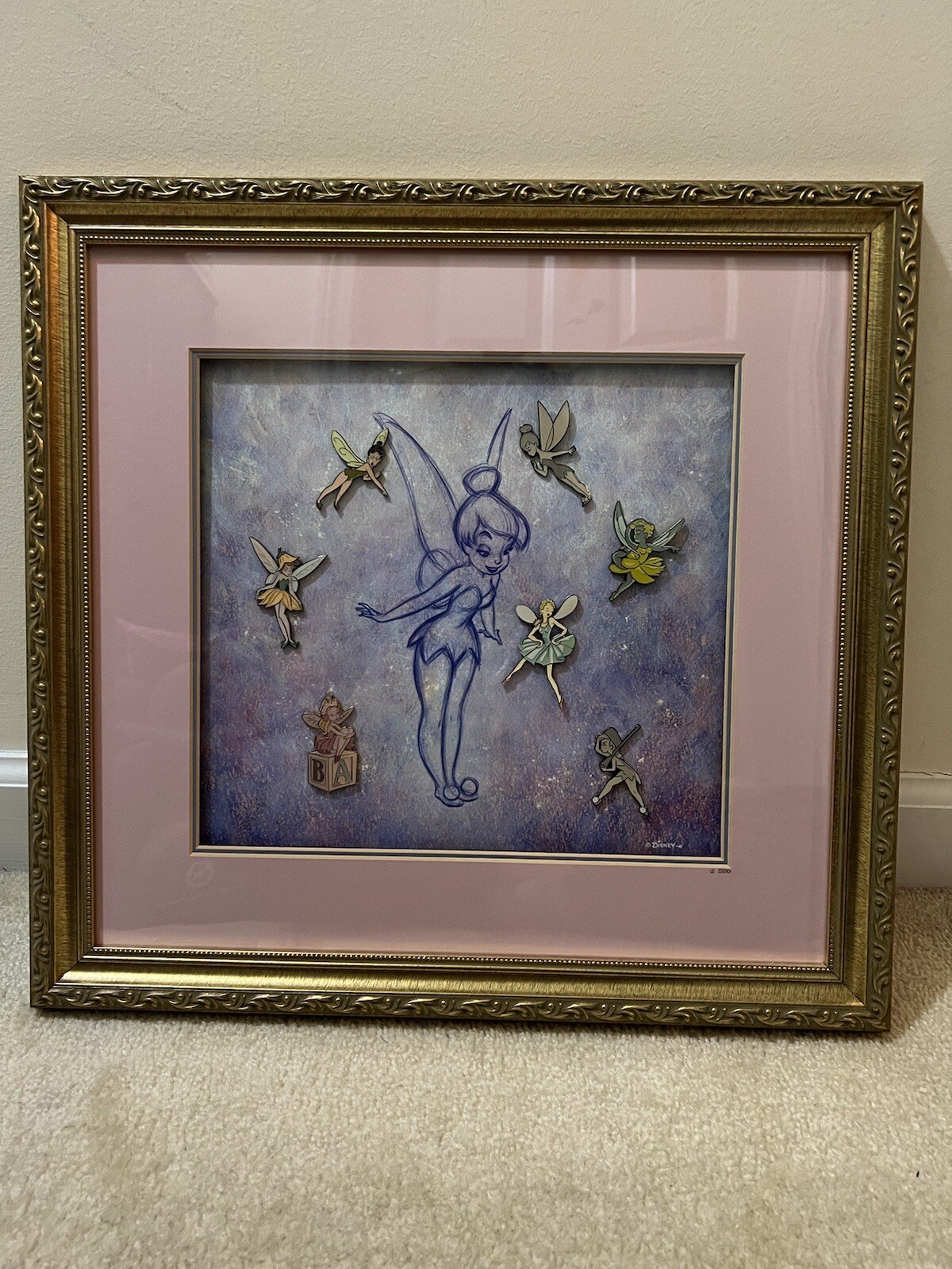 Disney Tinker Bell Limited Edition Framed Pin Set w/ COA | eBay