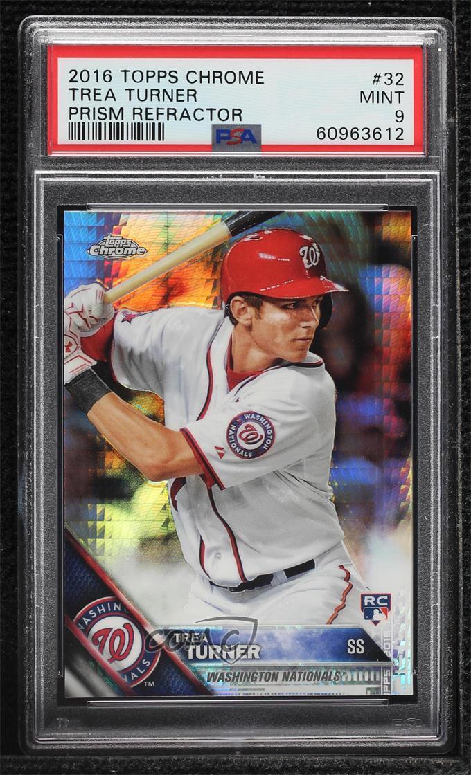 2016 Topps Chrome - Prism Refractor #32 Trea Turner (RC) for sale ...