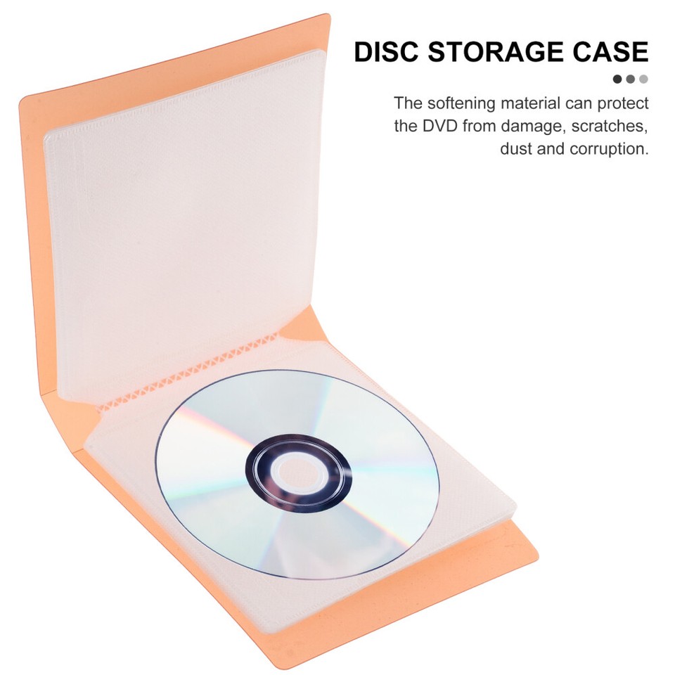 CD Case Binder CD Storage Book Portable CD Album Multi-use CD Holder ...