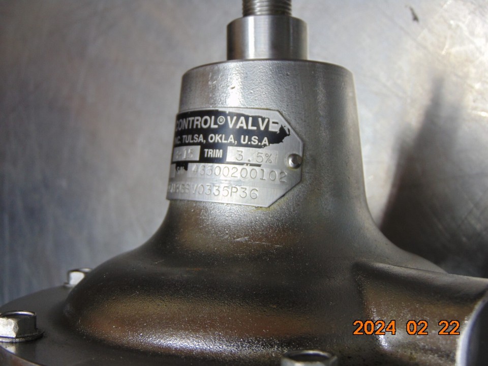 BADGER METER 3-15 RESEARCH CONTROL VALVE FOXBORO SRP981 PNEUMATIC ...