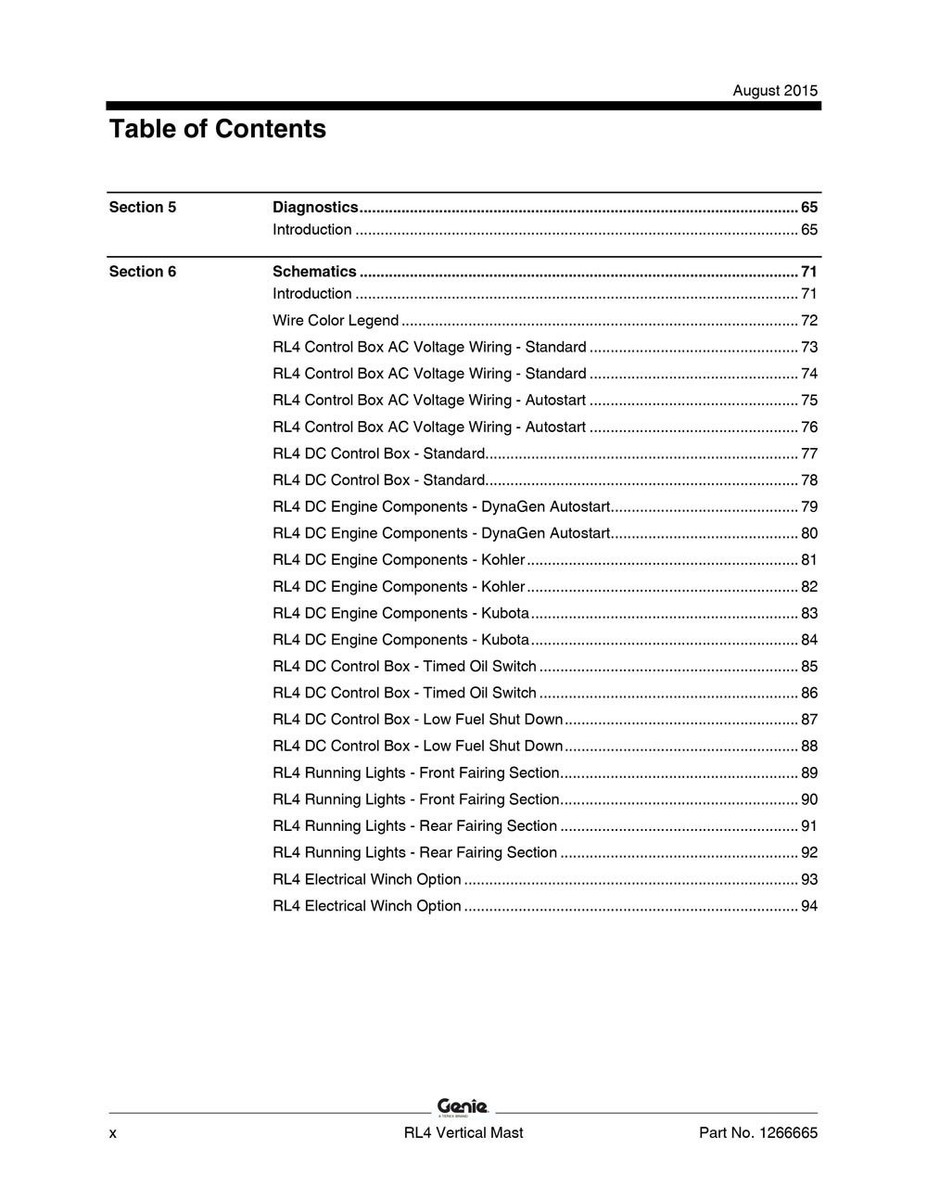 Terex Rl4 Light Tower Parts Manual | Shelly Lighting