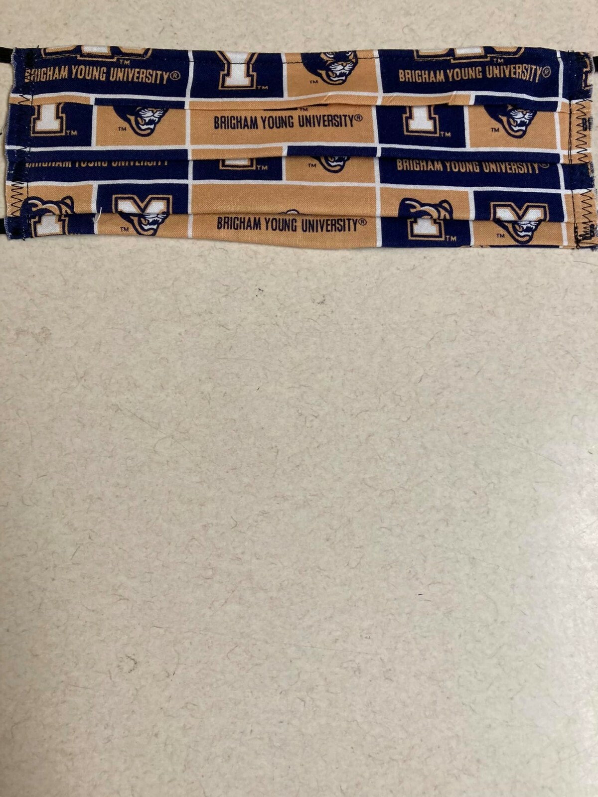 XL RARE Out of Print. BYU Fabric. Cotton Face Mask.Pleated.Reuse. | eBay