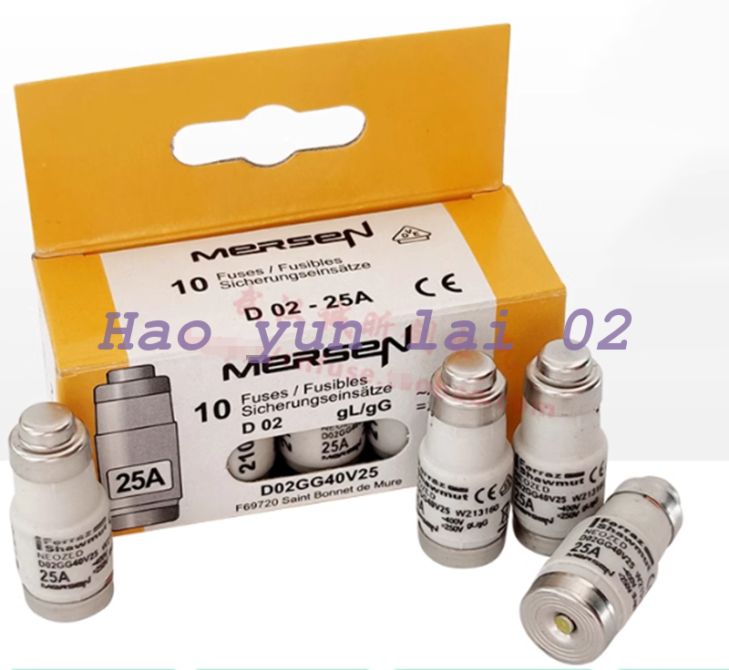 10pcs NEW For D02GG40V25 25A D02 W213160 Fuse Solar | eBay