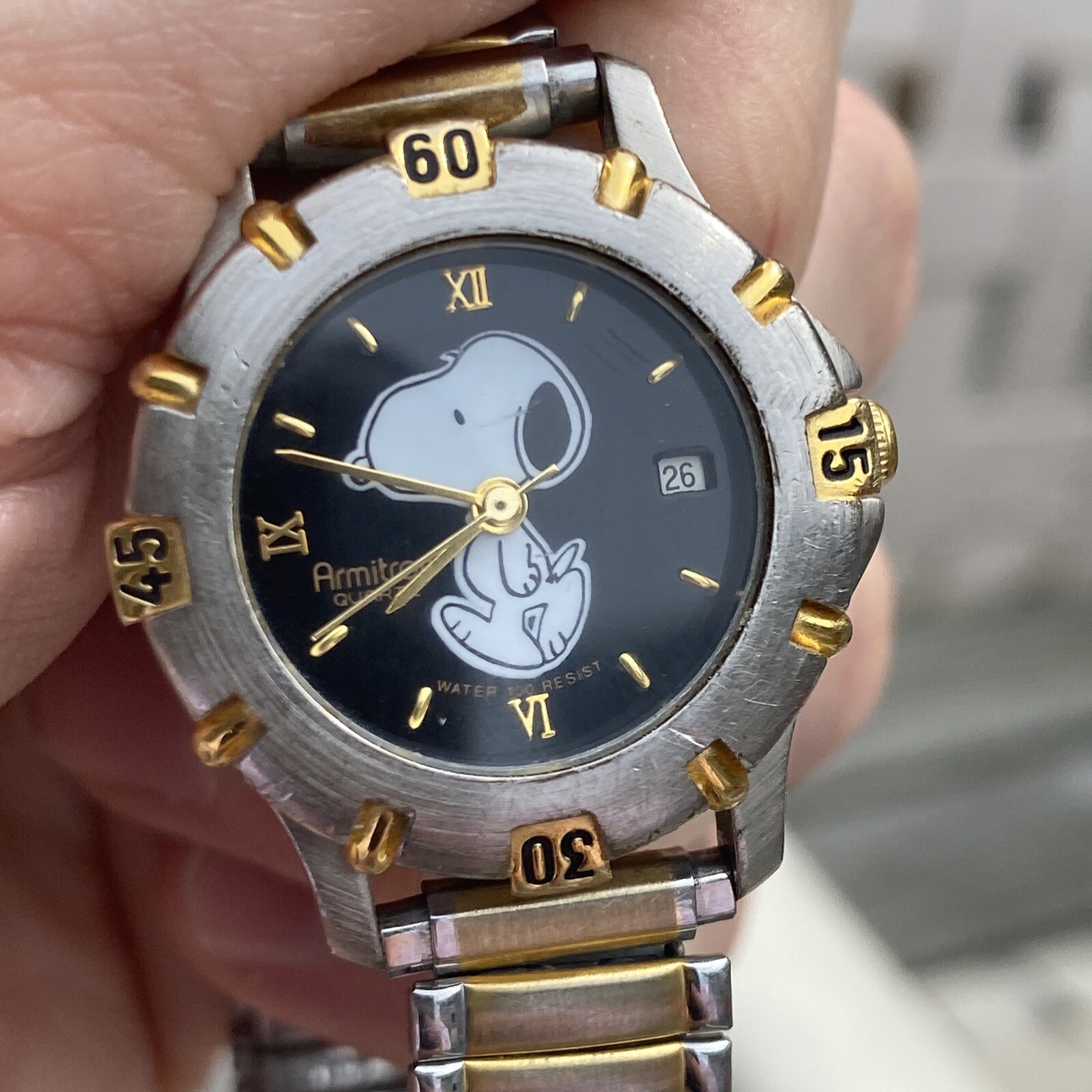 Snoopy+Peanuts+1958+Watch+BEZEL+STAINLESS+STEEL+900%2F92+Watch+ ...