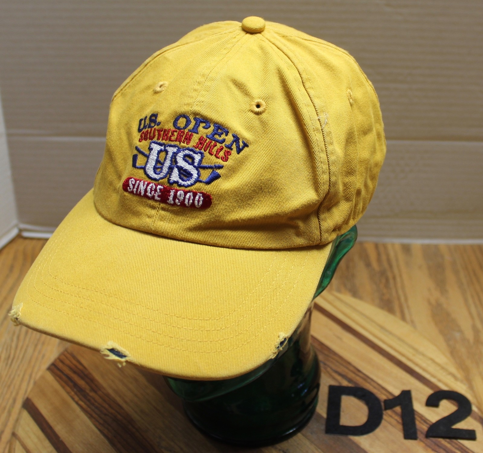 101ST US OPEN SOUTHERN HILLS HAT GOLD EMBROIDERED STRAPBACK ADJUSTABLE ...