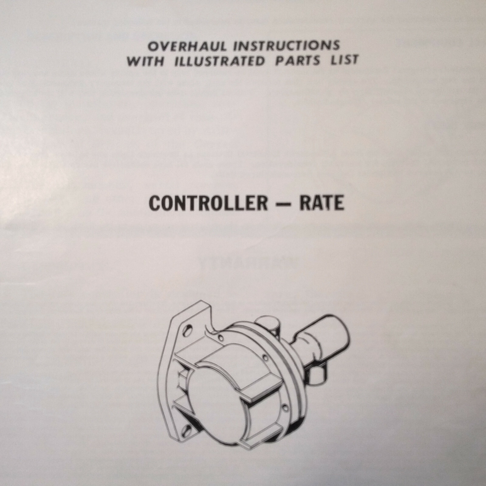 Airesearch Controller-Rate 470838-1 Overhaul & Parts Manual | eBay