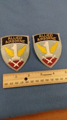 PAIR OF - 1 st ALLIED AIRBORNE PATCHES BLUE | eBay