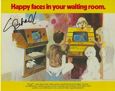 NOLAN BUSHNELL Signed 8 x 10 Photo ATARI PONG Creator VINTAGE Free ...