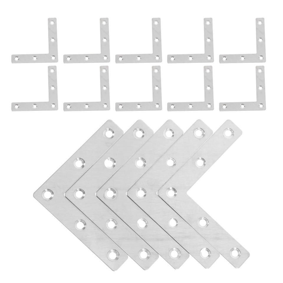15 Pcs L-shaped Corner Bracket Fittings of Metal for Furniture Brackets ...