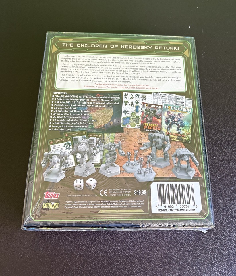 Catalyst Game Labs Battletech Clan Invasion Box Set - CAT35030 New ...