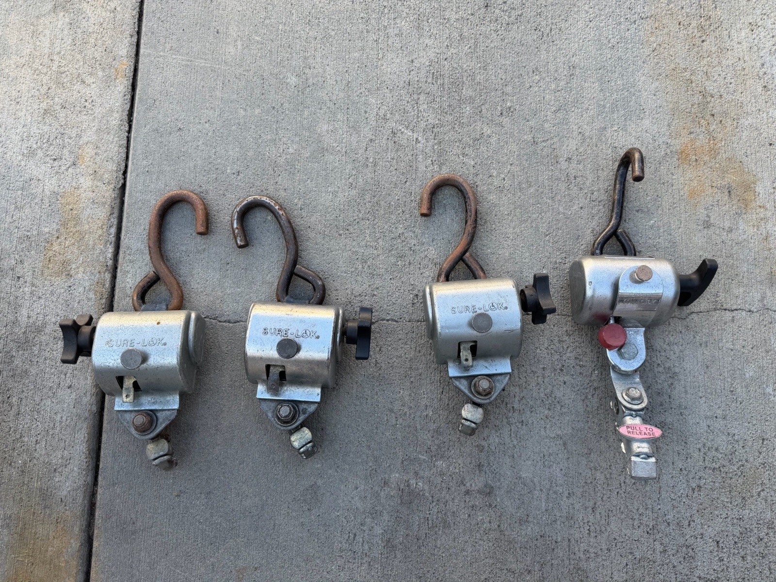 Lot SURE-LOK Mobility Wheelchair Scooter Tie Down Belt Hook Retractor ...