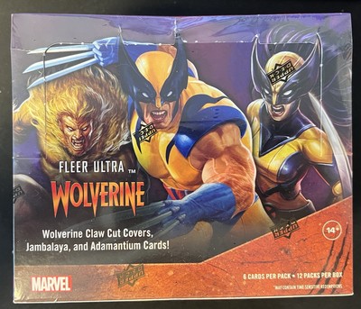 Marvel Fleer Ultra Wolverine Trading Cards Hobby Box 2024 Upper Deck ...