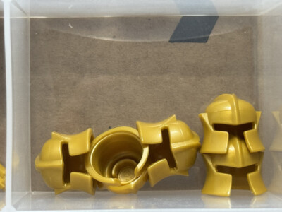 LEGO Parts - Pearl Gold Minifigure, Headgear Helmet Castle - No 48493 ...