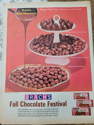1964 Brachs fall chocolate festival bridge mix creme drops peanuts ...