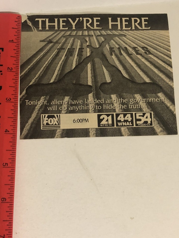 The X-Files Tv Guide Print Ad David Duchovny Gillian Anderson TPA5 | eBay