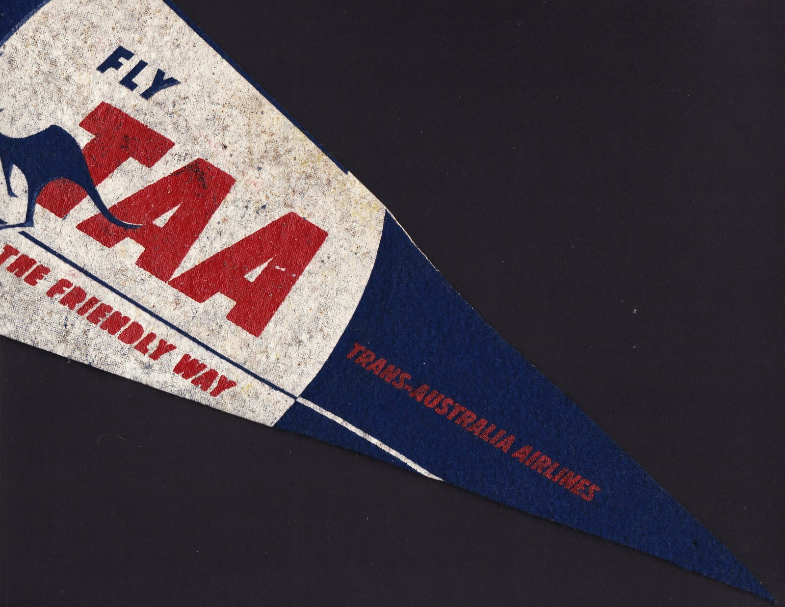 Vintage TAA Pennant Flag 1960's LOGO Trans-Australia Airlines The ...