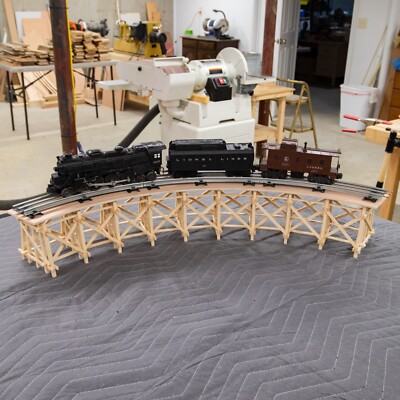 O Gauge Curved Bridge Fully Assembled For Lionel Or Menards O42 Curve ...