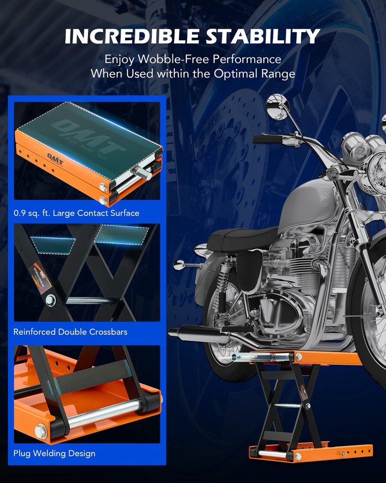 OMT Motorcycle Service Lift 500 kg Motorbike Stand for Dirt Bike ...