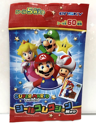 Super Mario Seal Sticker Collection 5 Pieces Random sticker Luigi Peach ...