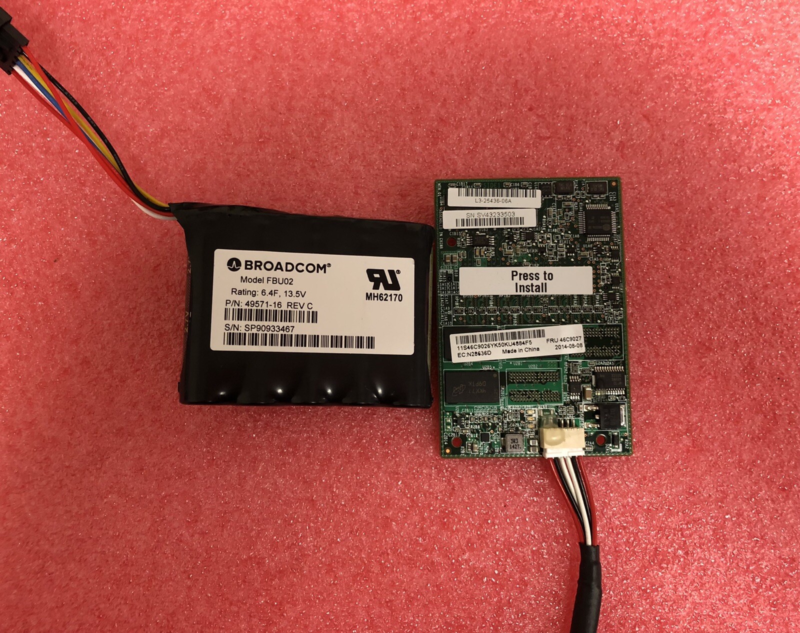 IBM L3-25436-06A IBM ServeRaid M5100 M5016 Cache 512MB 46C9027 w ...